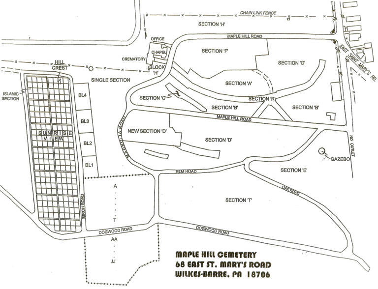 Map - Maple Hill Cemetery Association